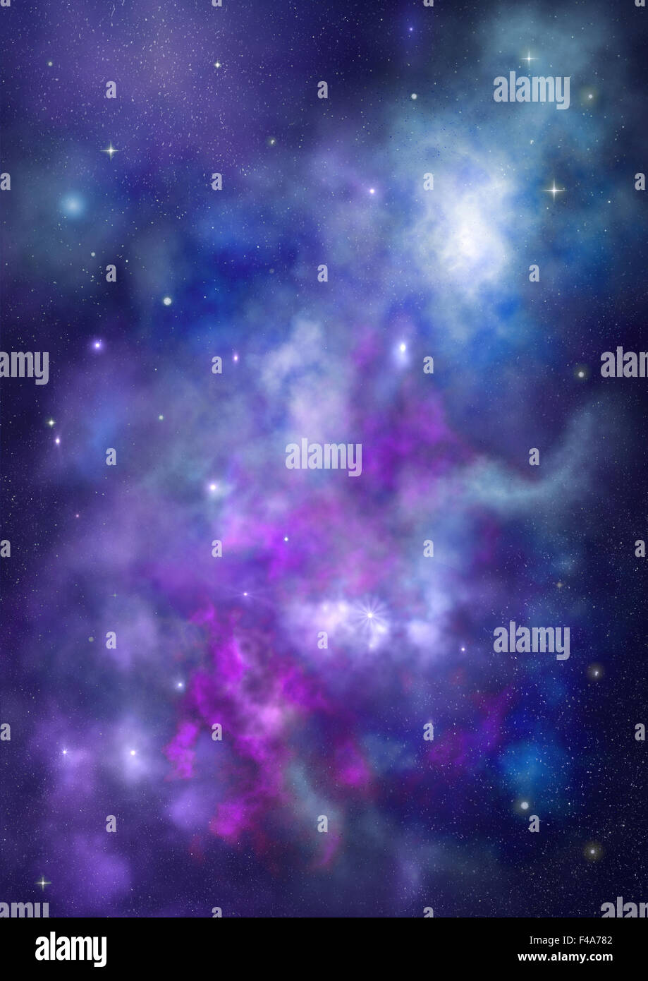 Being shone nebula Stock Photo - Alamy