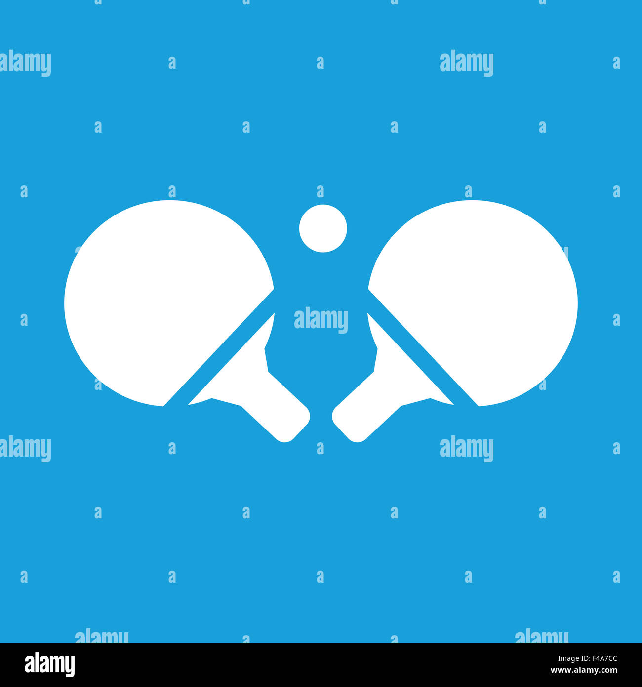 Table tennis white icon Stock Photo - Alamy