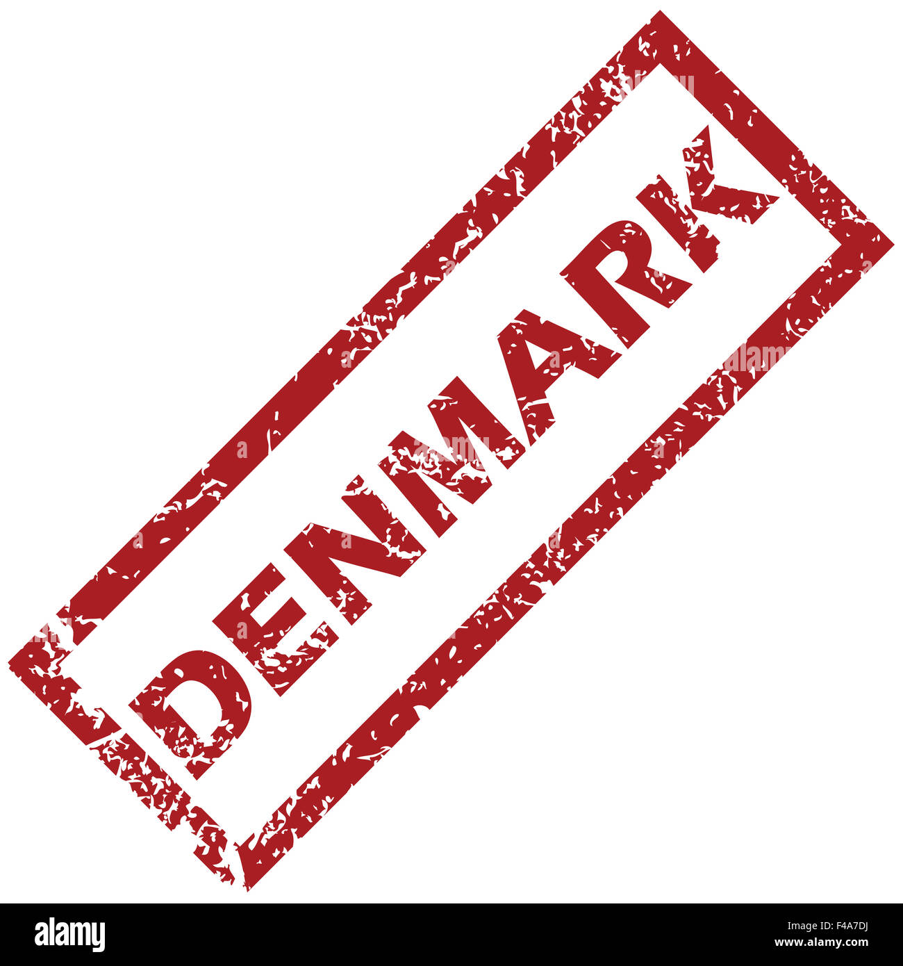 New Denmark rubber stamp Stock Photo - Alamy