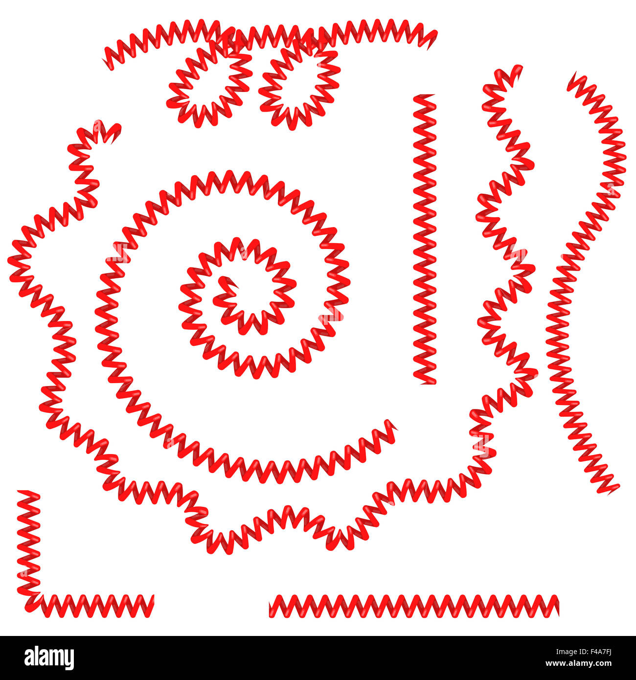 Red spiral cable hi-res stock photography and images - Alamy