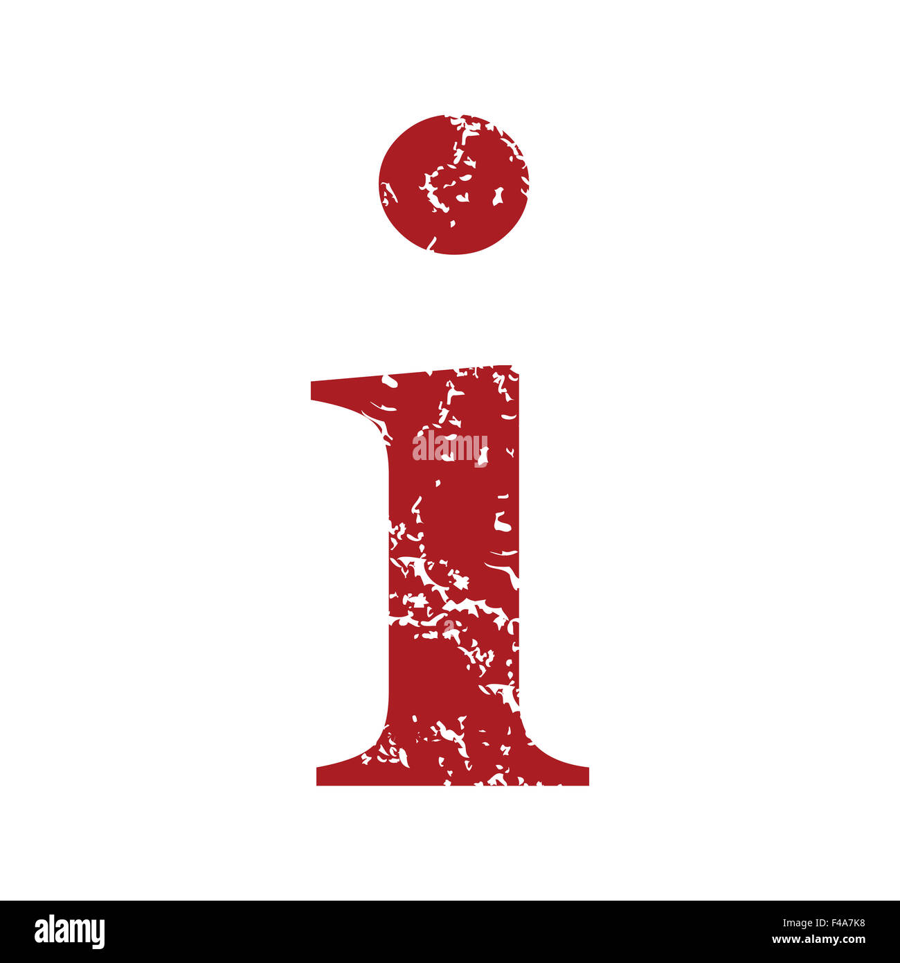 Red grunge info logo Stock Photo - Alamy