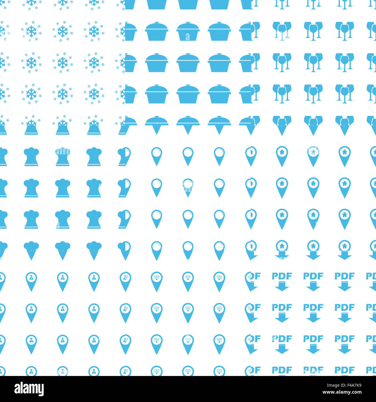 Big seamless pattern set Stock Photo - Alamy