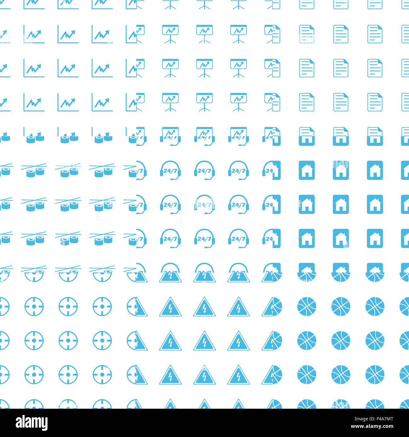 Big seamless pattern set Stock Photo - Alamy