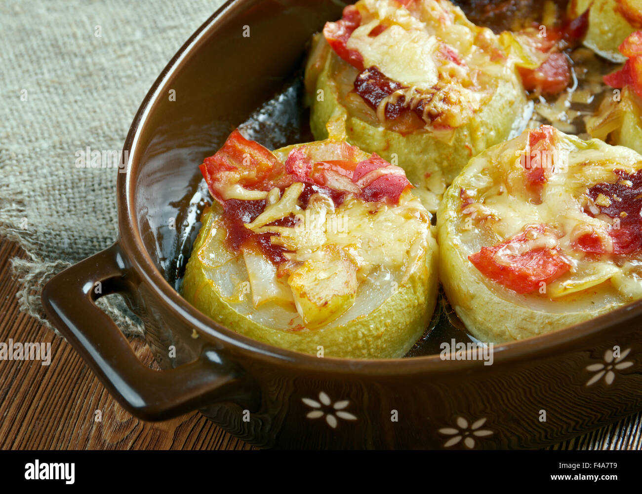 Turkish dish of zucchini Stock Photo - Alamy
