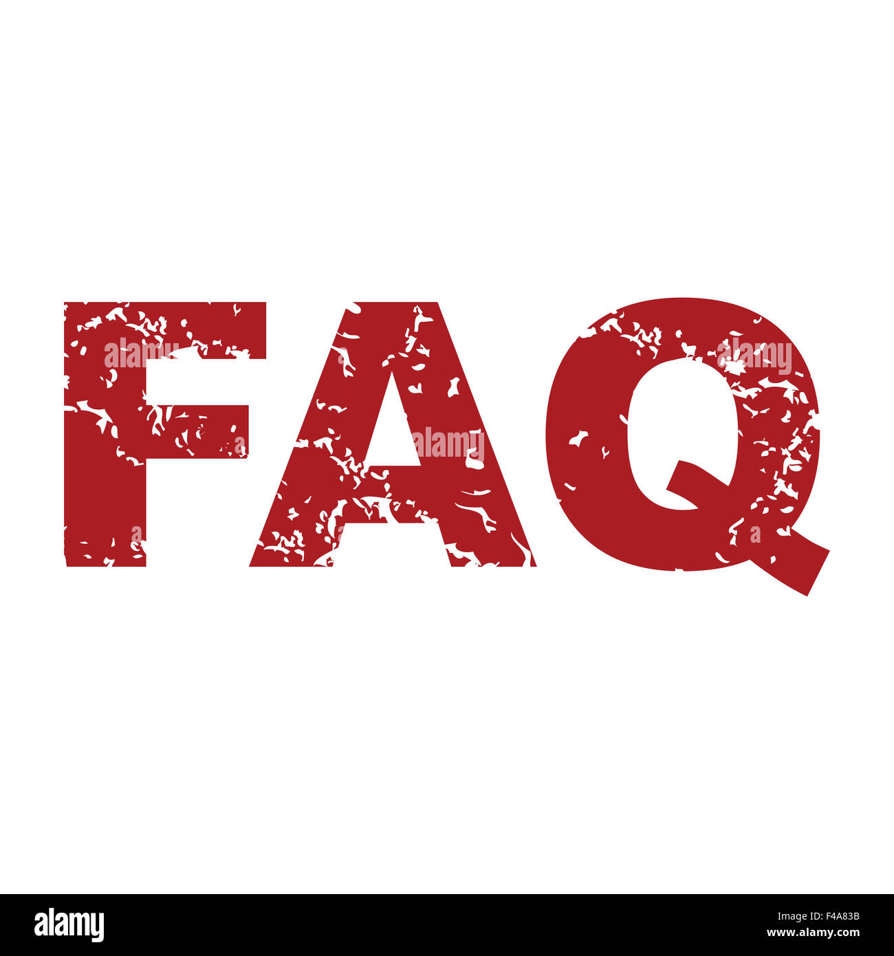 Faq bubble red icon Cut Out Stock Images & Pictures - Alamy
