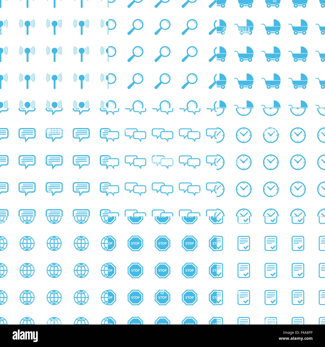 Big seamless pattern set Stock Photo - Alamy