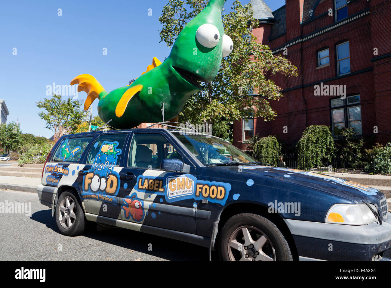 GMO food activist (food advocate) car decoration and message - USA ...