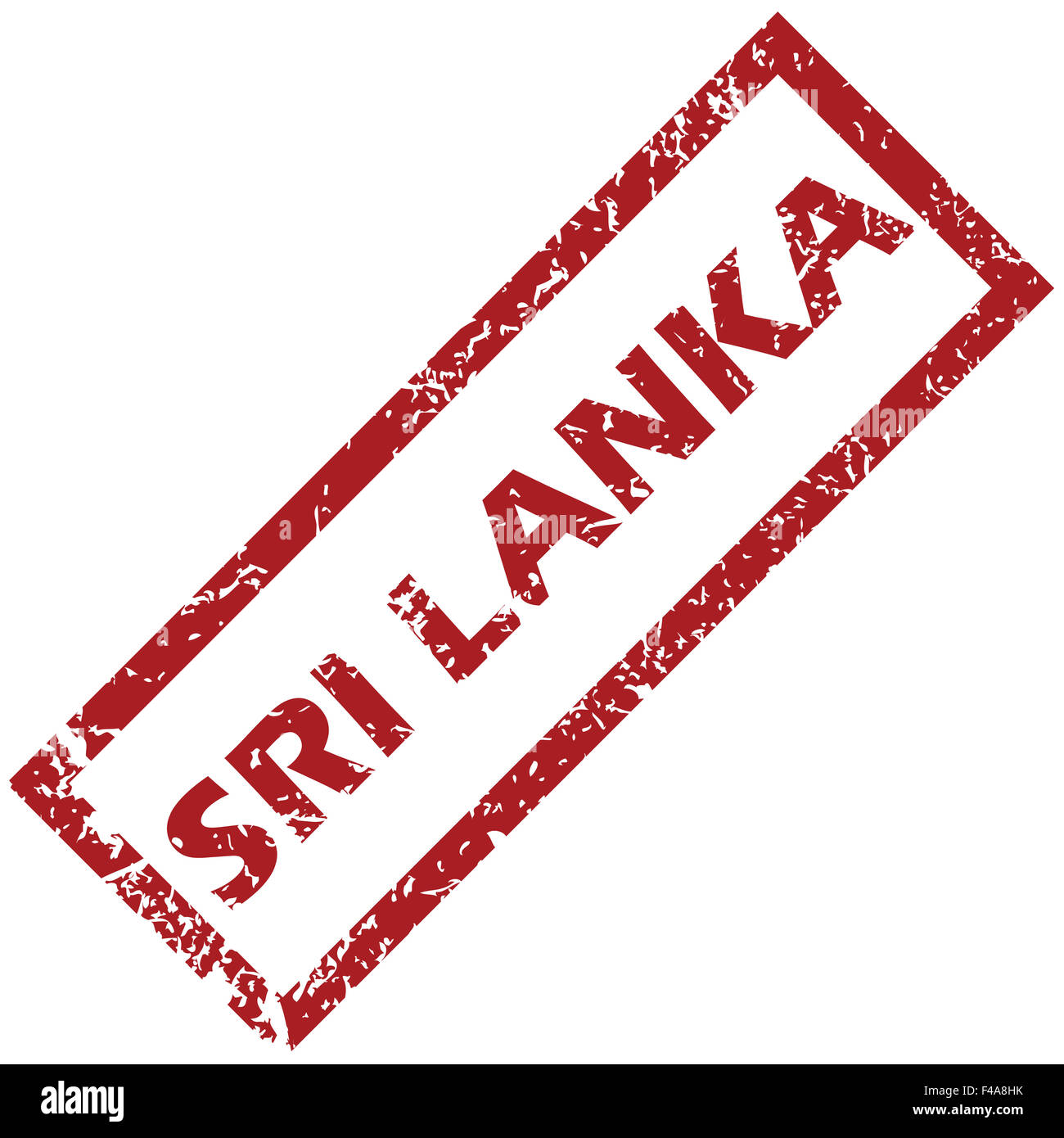 New Sri Lanka rubber stamp Stock Photo - Alamy