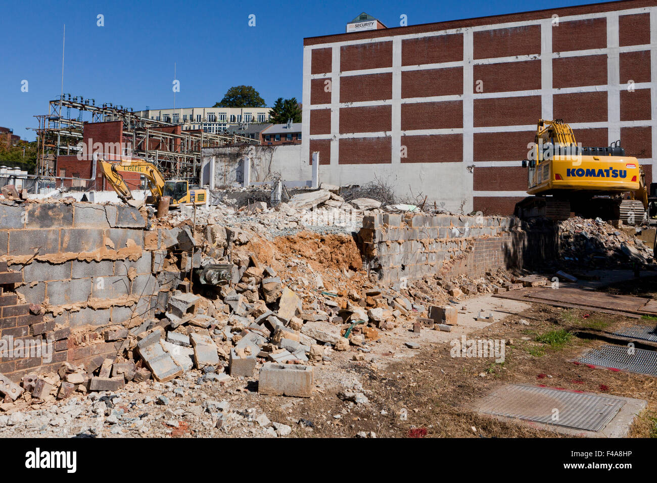 Building demolition site - USA Stock Photo - Alamy