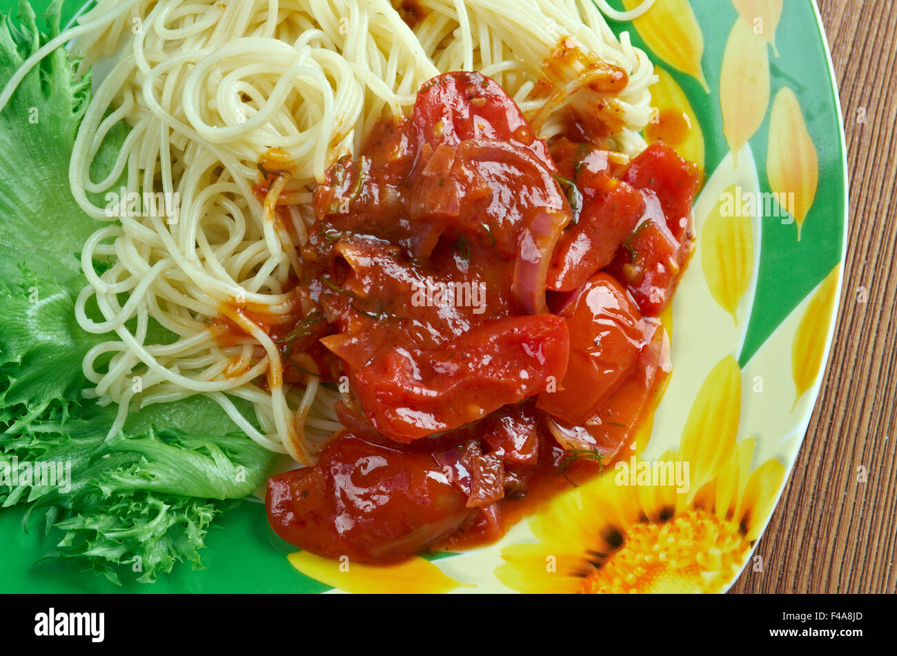 spaghetti alla carrettiera Stock Photo - Alamy