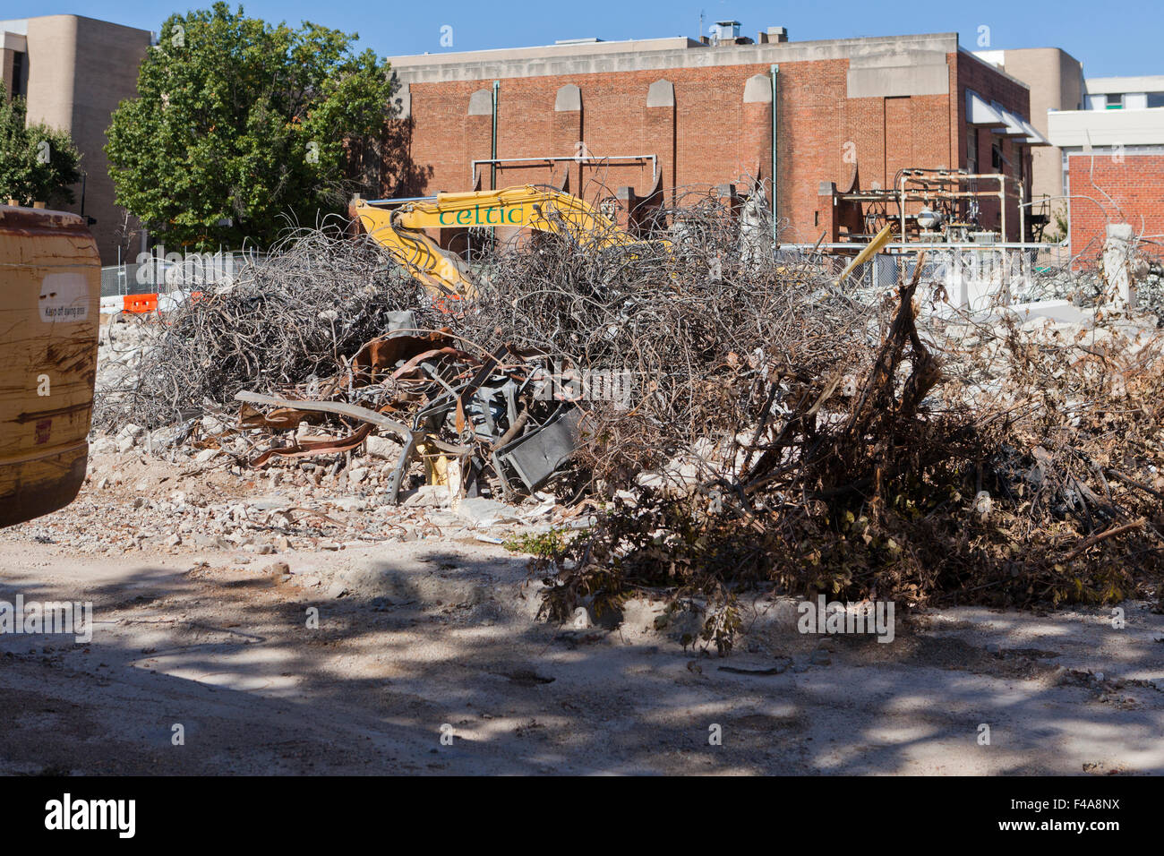 Building demolition site - USA Stock Photo - Alamy