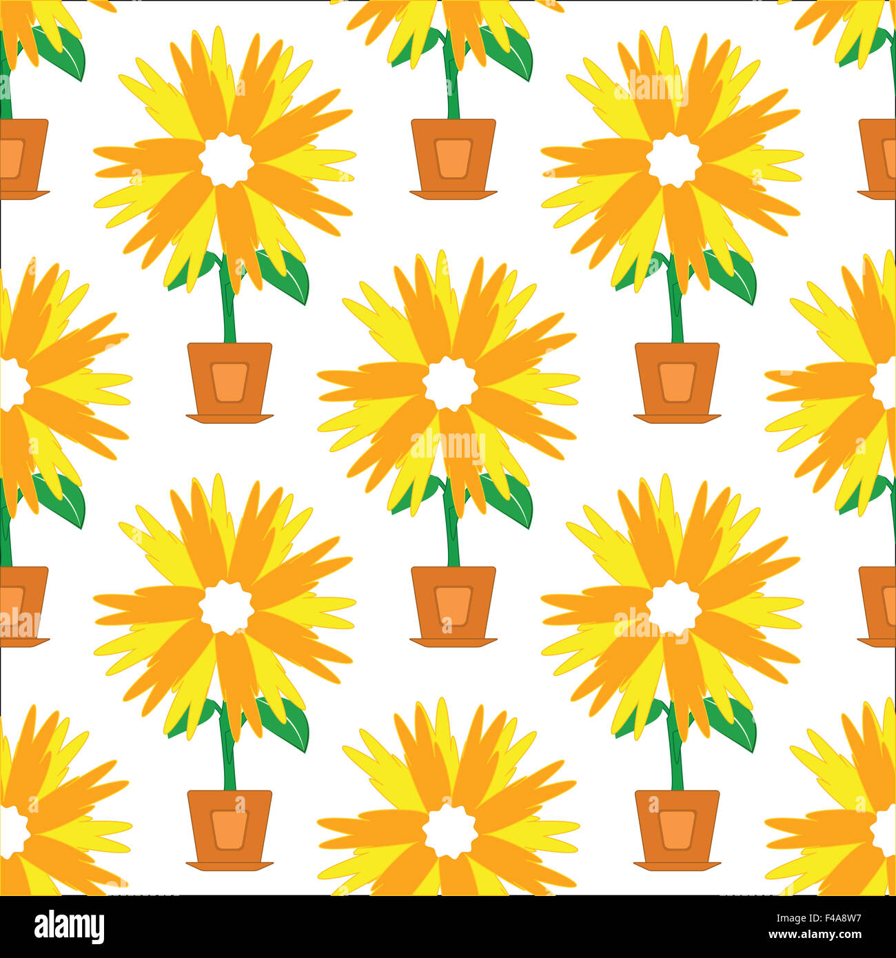 Flower with straight petals pattern Stock Photo - Alamy