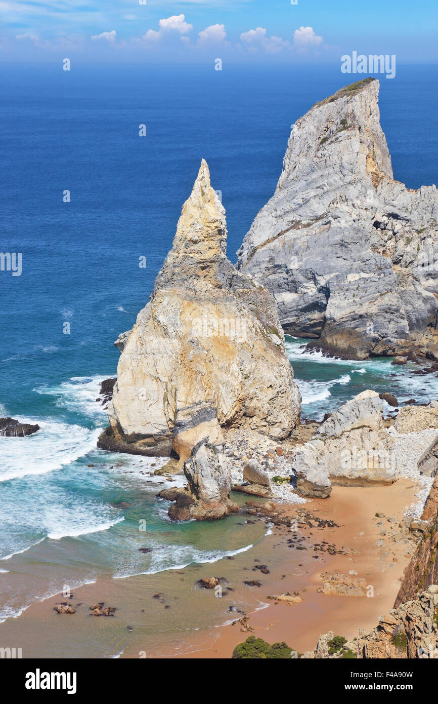 Two cliffs of sandstone Stock Photo - Alamy