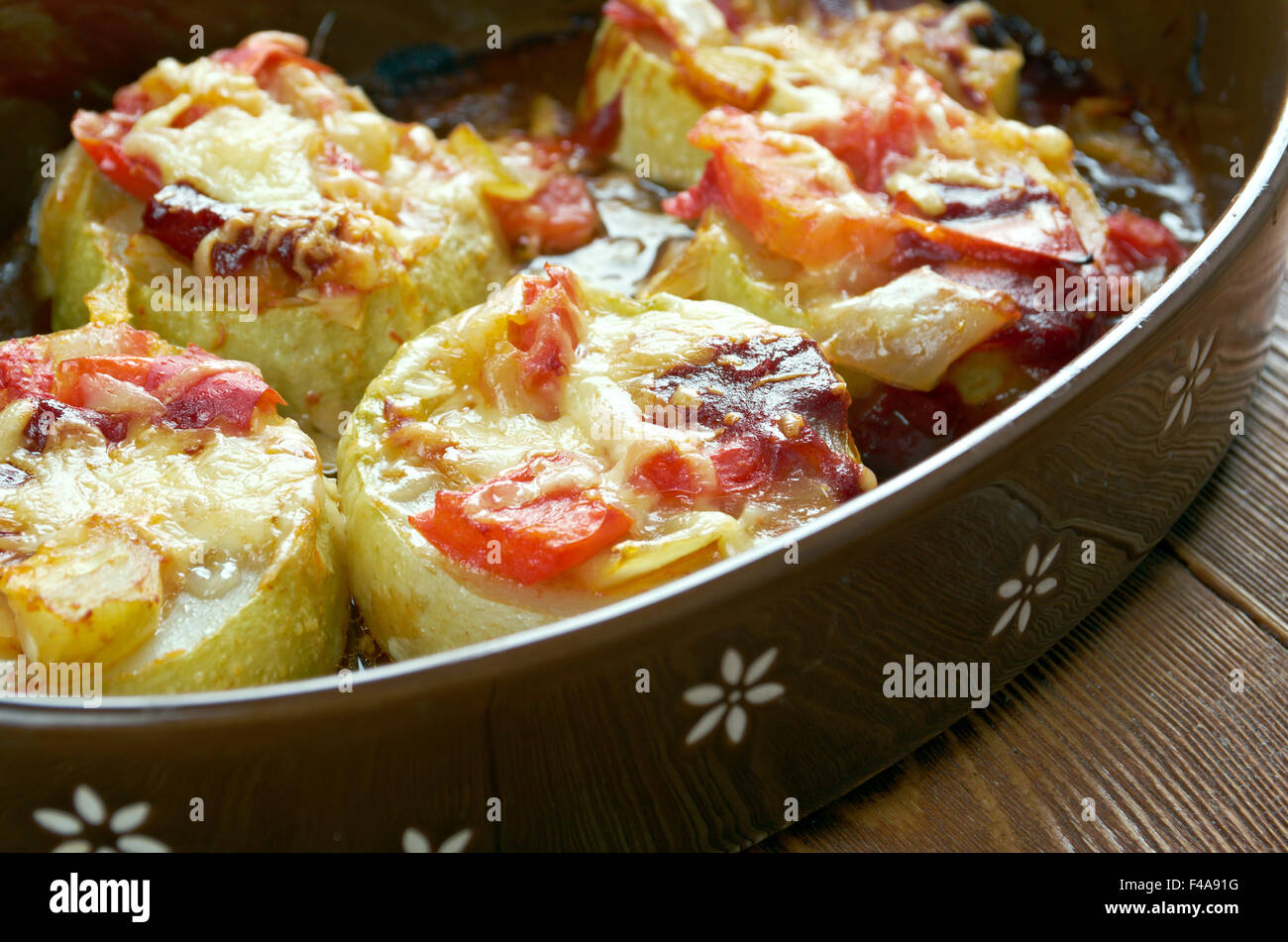Turkish dish of zucchini Stock Photo - Alamy