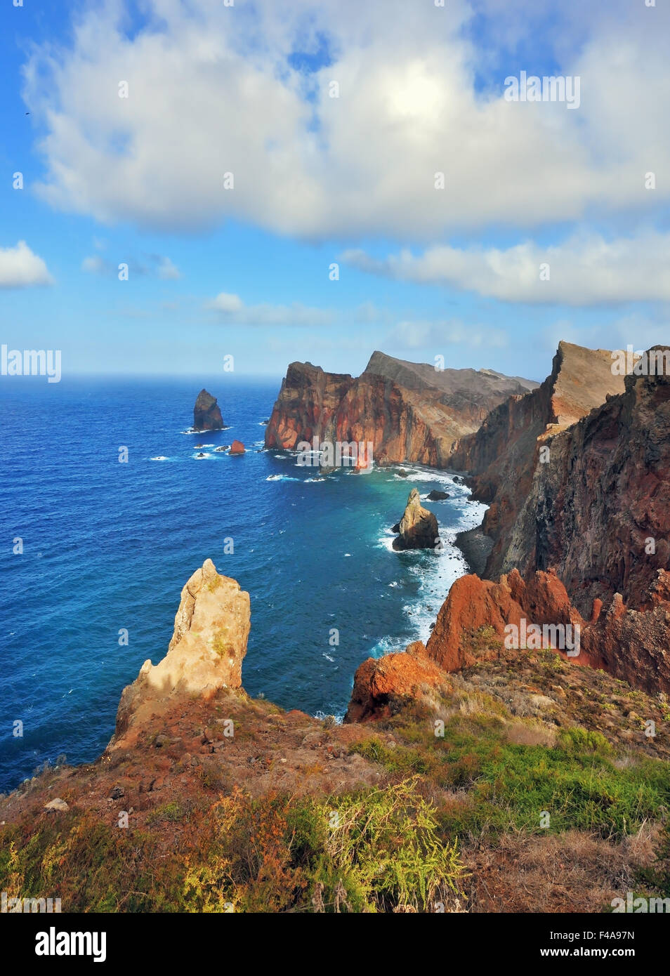 It is rocks grow from the Atlantic Ocean Stock Photo - Alamy