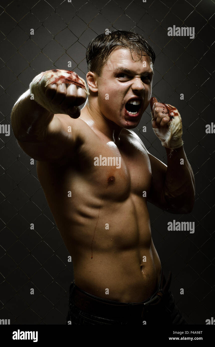 Men fist fight street hi-res stock photography and images - Alamy