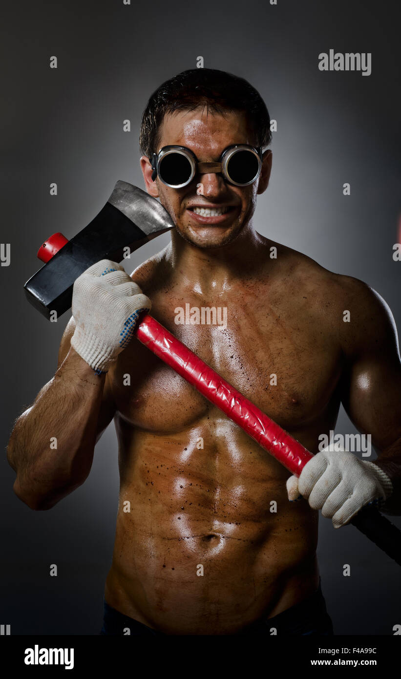crazy frenzied chopper Stock Photo - Alamy