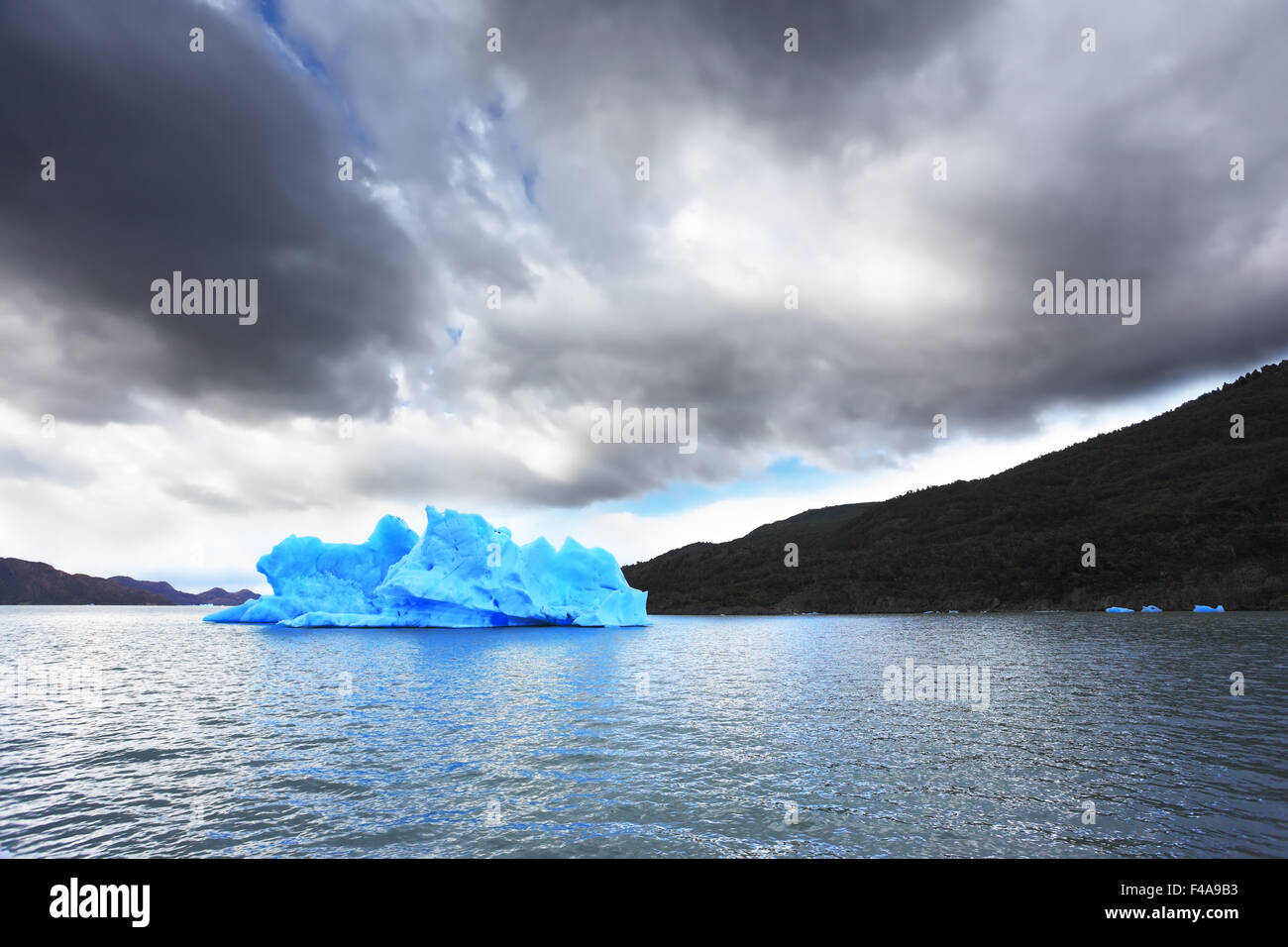 The blue ice iceberg Stock Photo - Alamy
