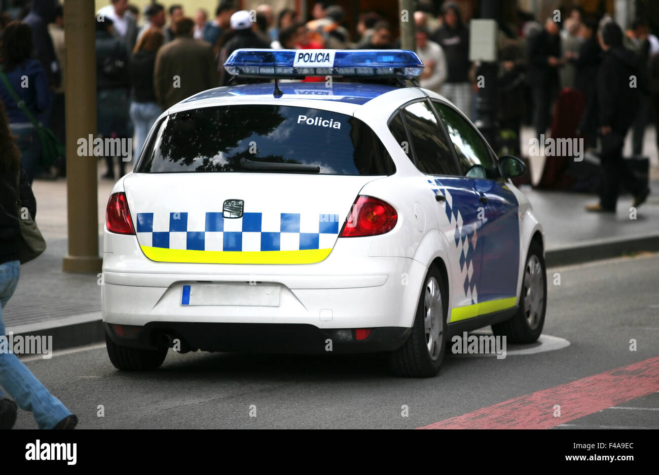 Barcelona police car hi-res stock photography and images - Alamy