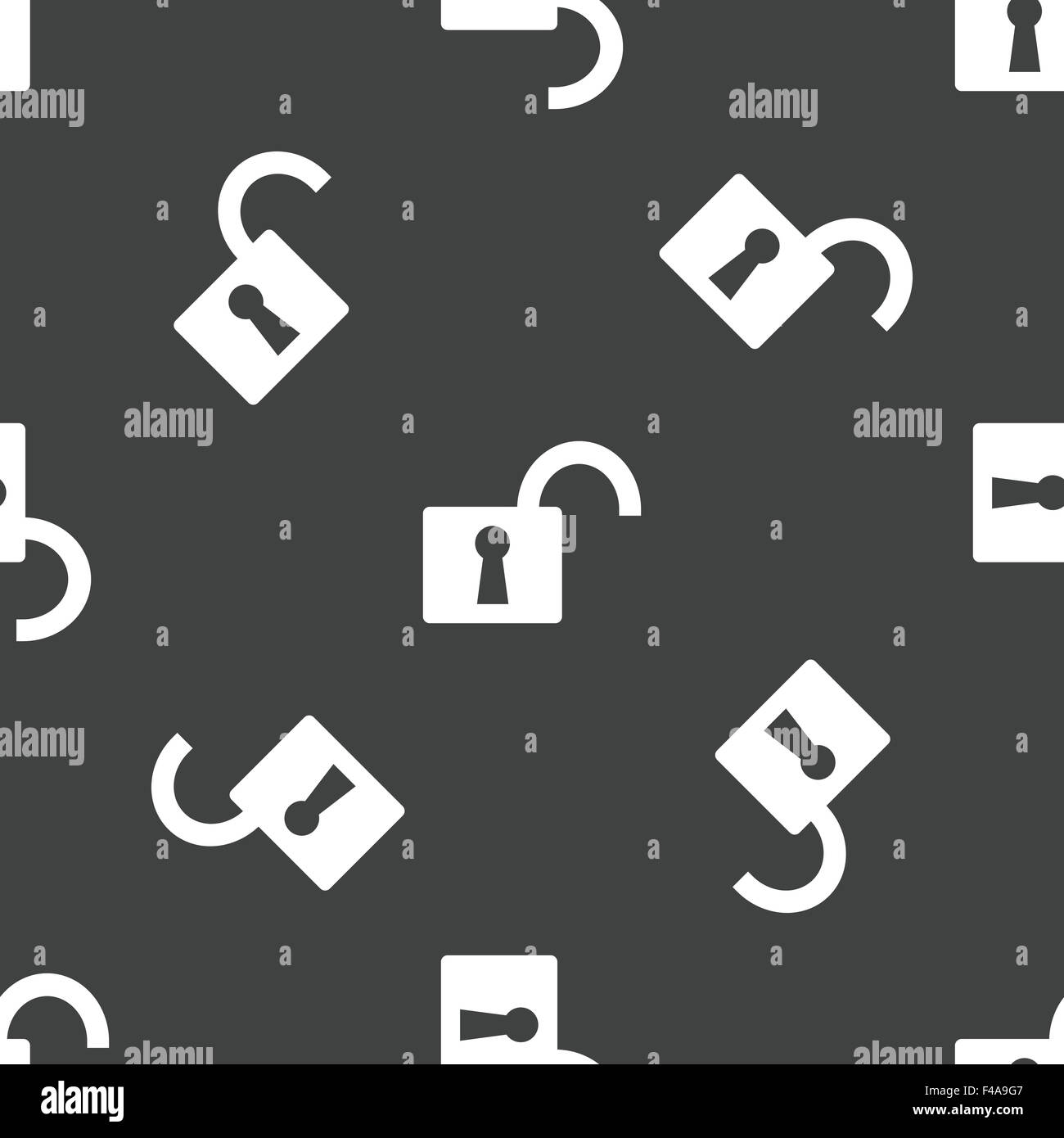 Opened padlock pattern Stock Photo - Alamy