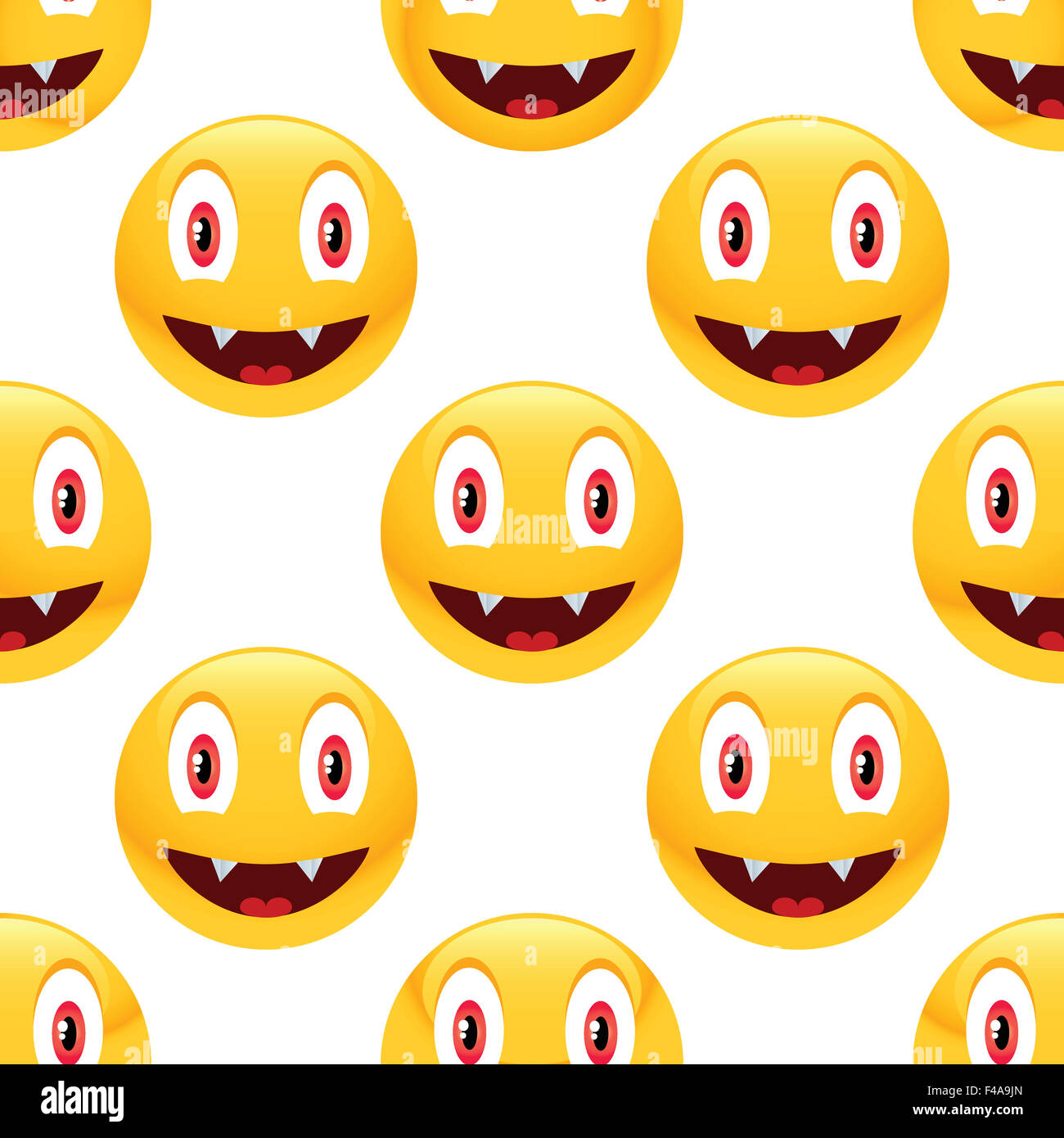 Vampire emoticon pattern Stock Photo - Alamy
