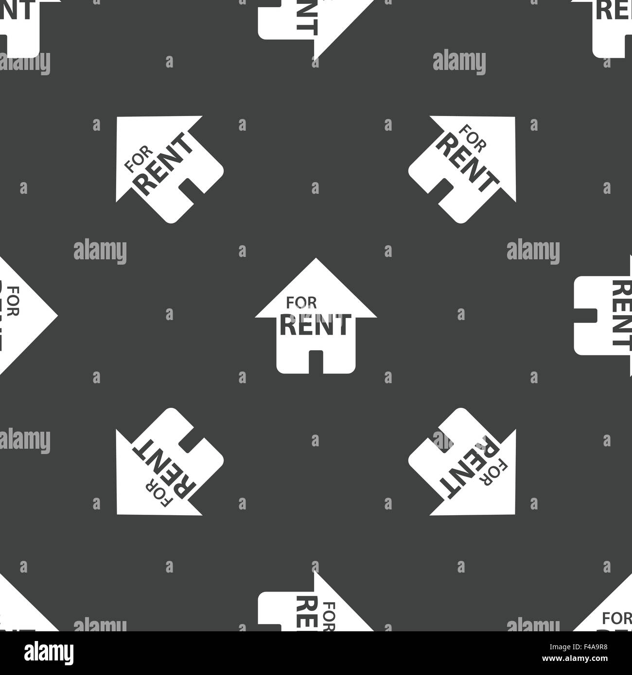 Sign FOR RENT pattern Stock Photo - Alamy