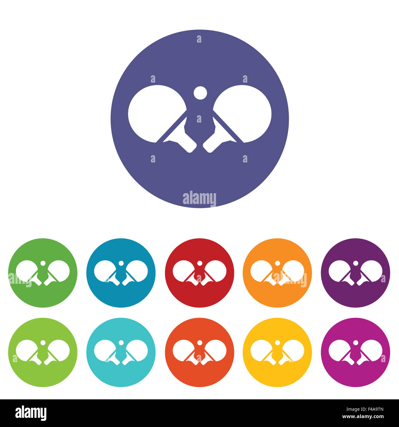 Table tennis rackets icon set Stock Photo - Alamy