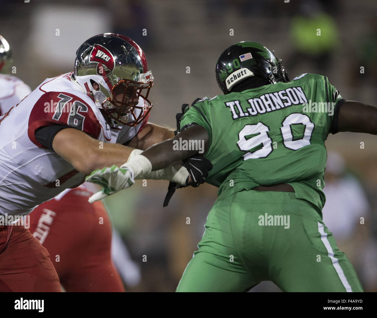 Denton, Texas, USA. 15th Oct, 2015. October 15, 2015: offensive lineman ...