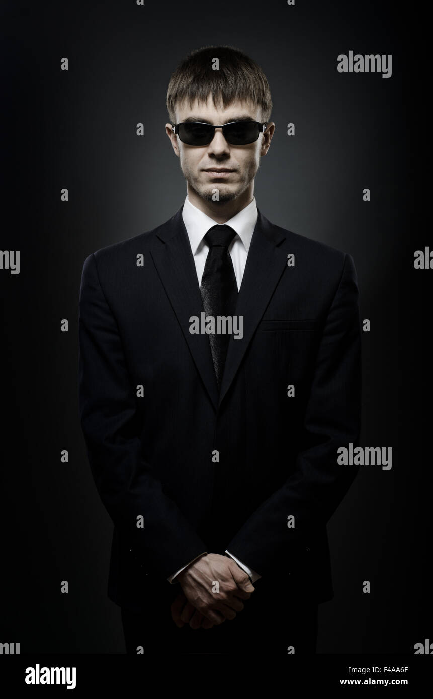 Black secret service agent hi-res stock photography and images - Alamy