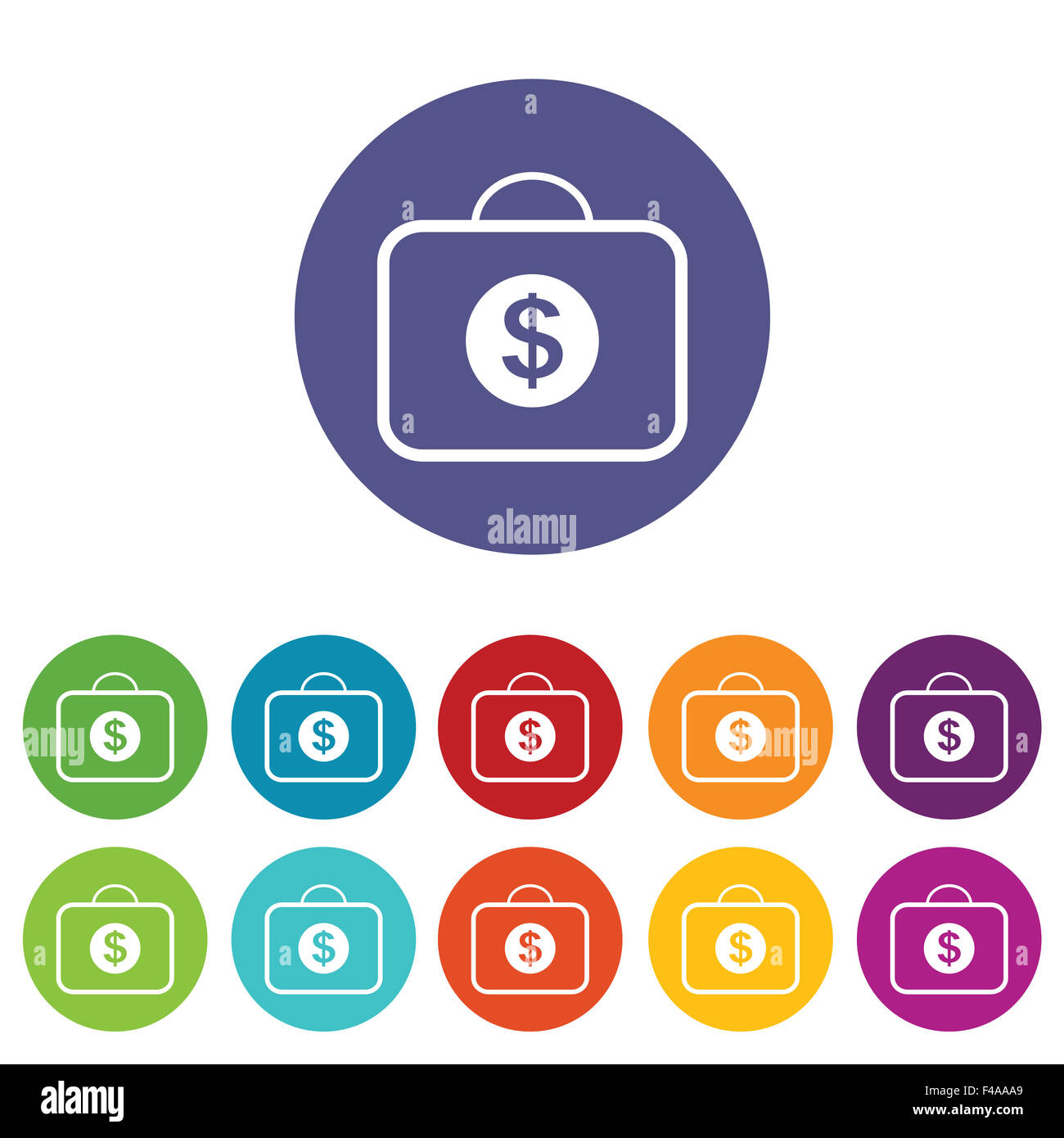 Bag icon symbol flat hi-res stock photography and images - Alamy