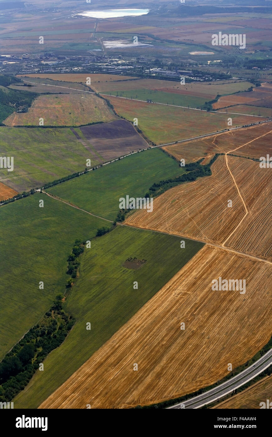 Field - view from above Stock Photo - Alamy