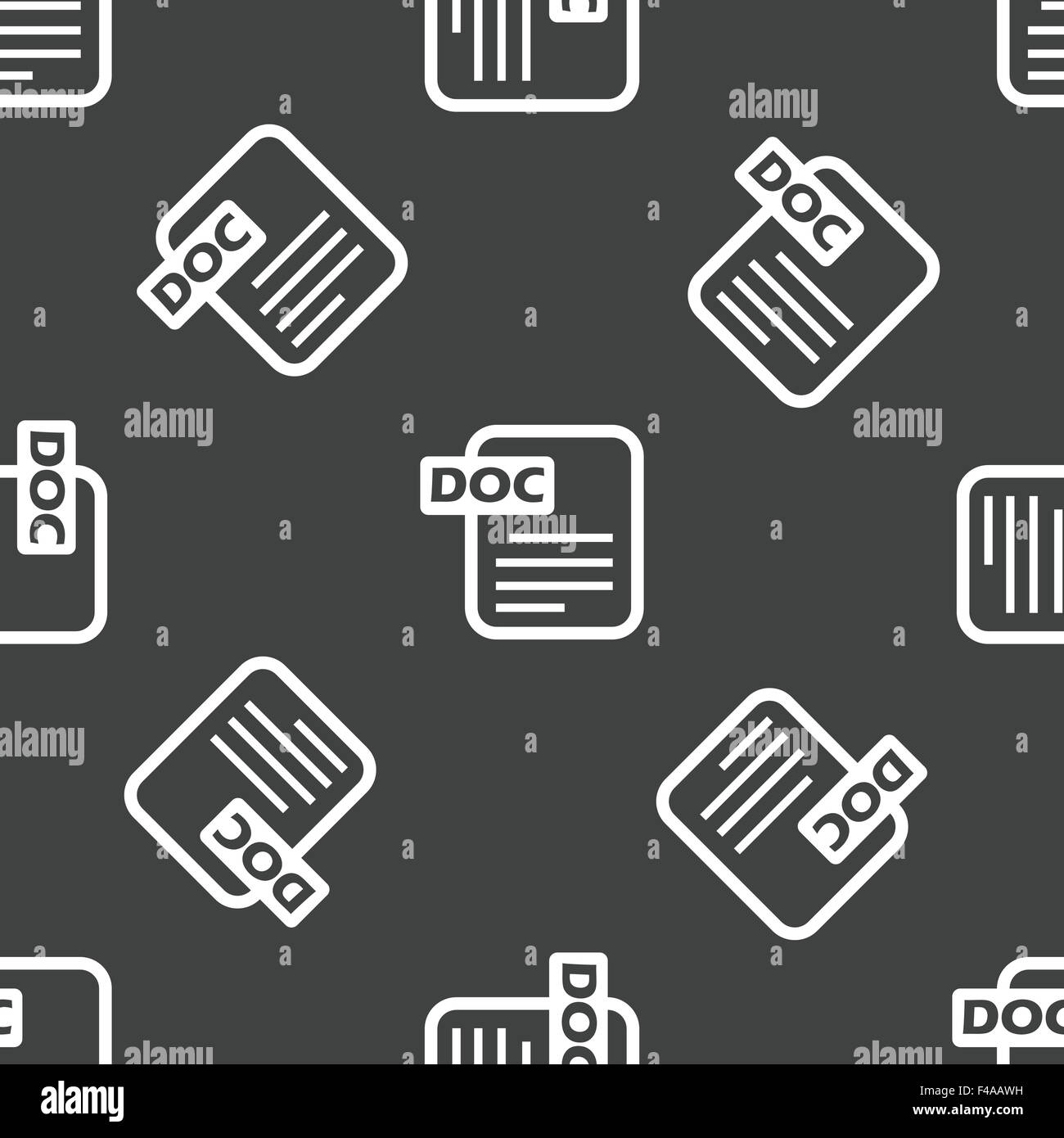 File doc flat icon hi-res stock photography and images - Alamy