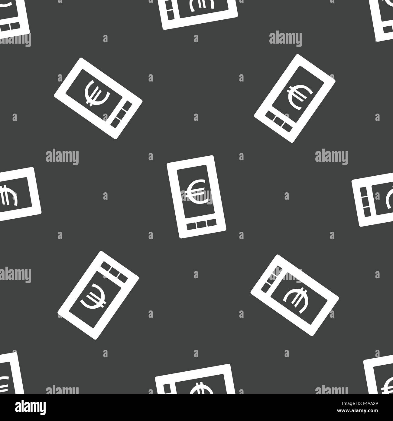 Euro sign on screen pattern Stock Photo - Alamy