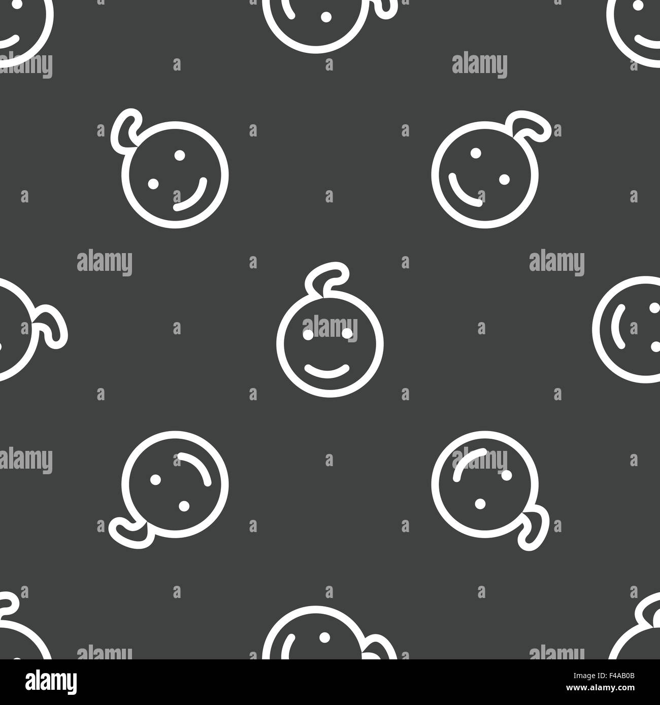 Kid face pattern Stock Photo - Alamy