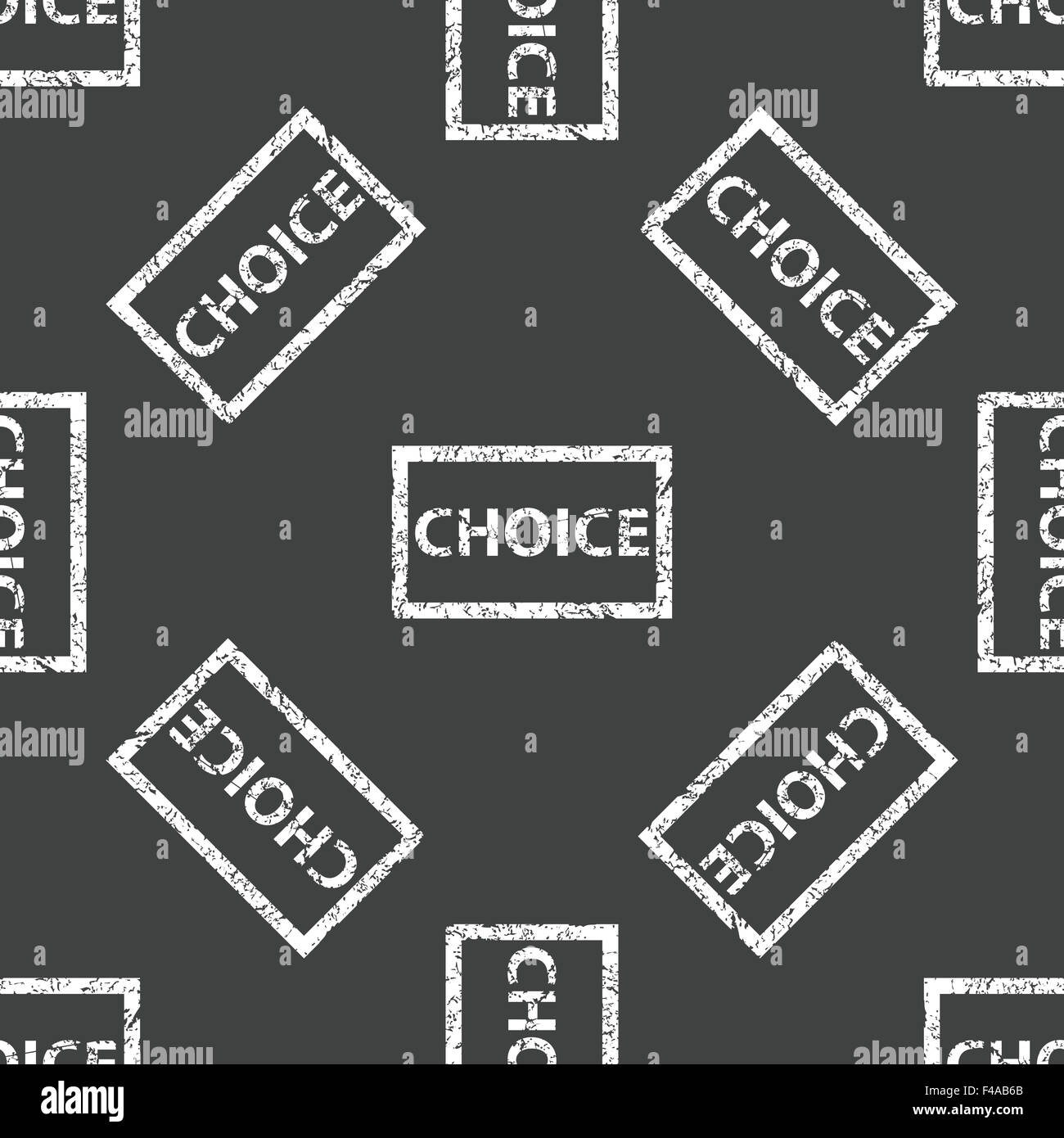 Choice stamp pattern Stock Photo - Alamy