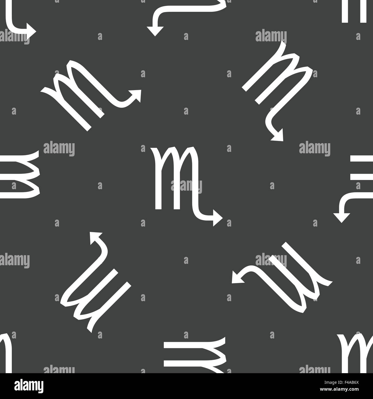 Scorpio symbol pattern Stock Photo - Alamy