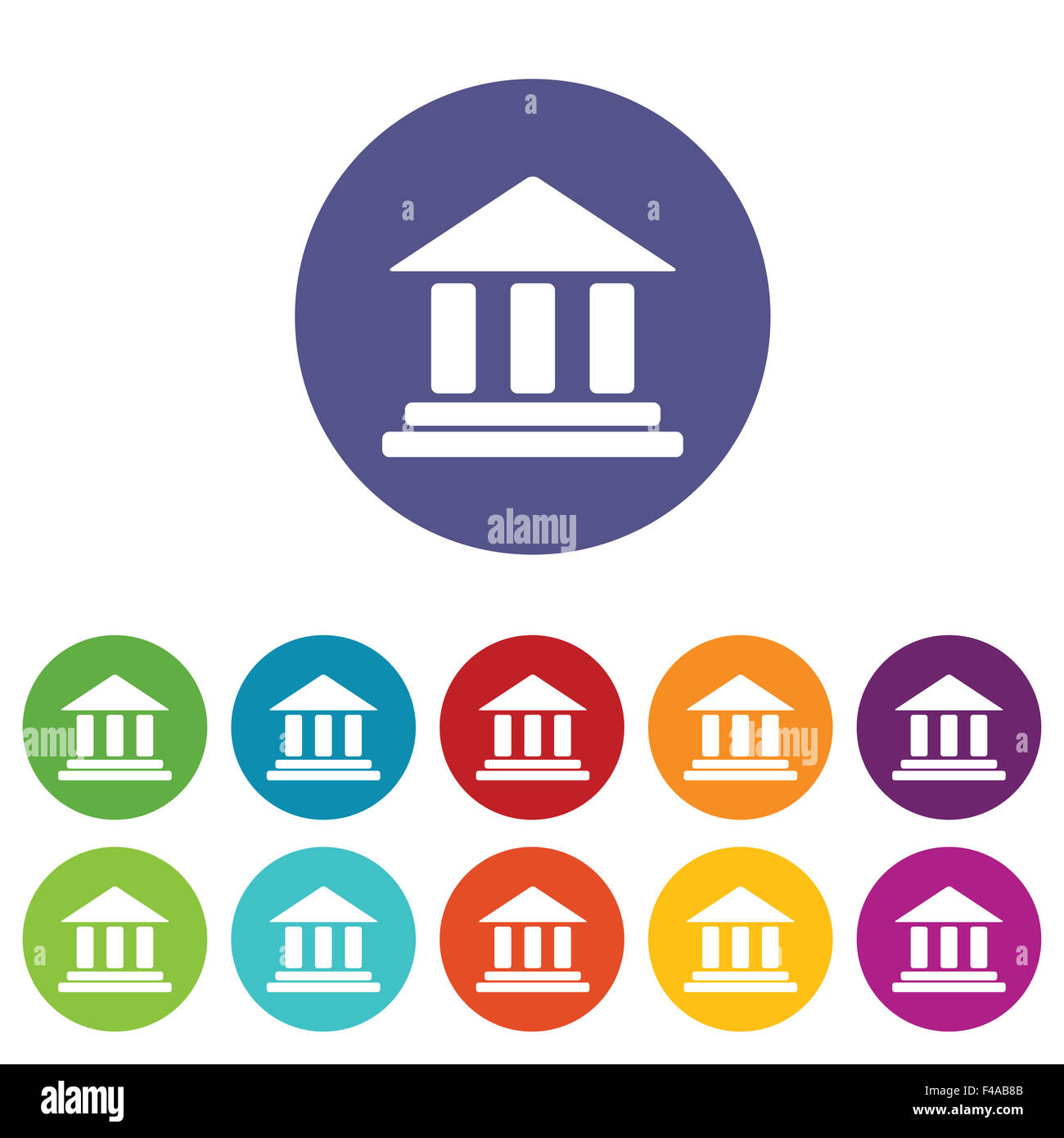 Classical building icon set Stock Photo - Alamy