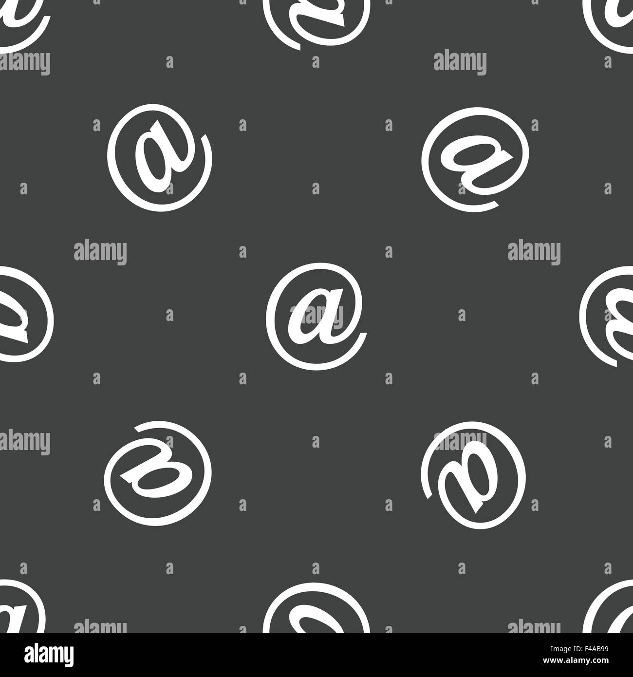 At sign pattern Stock Photo - Alamy