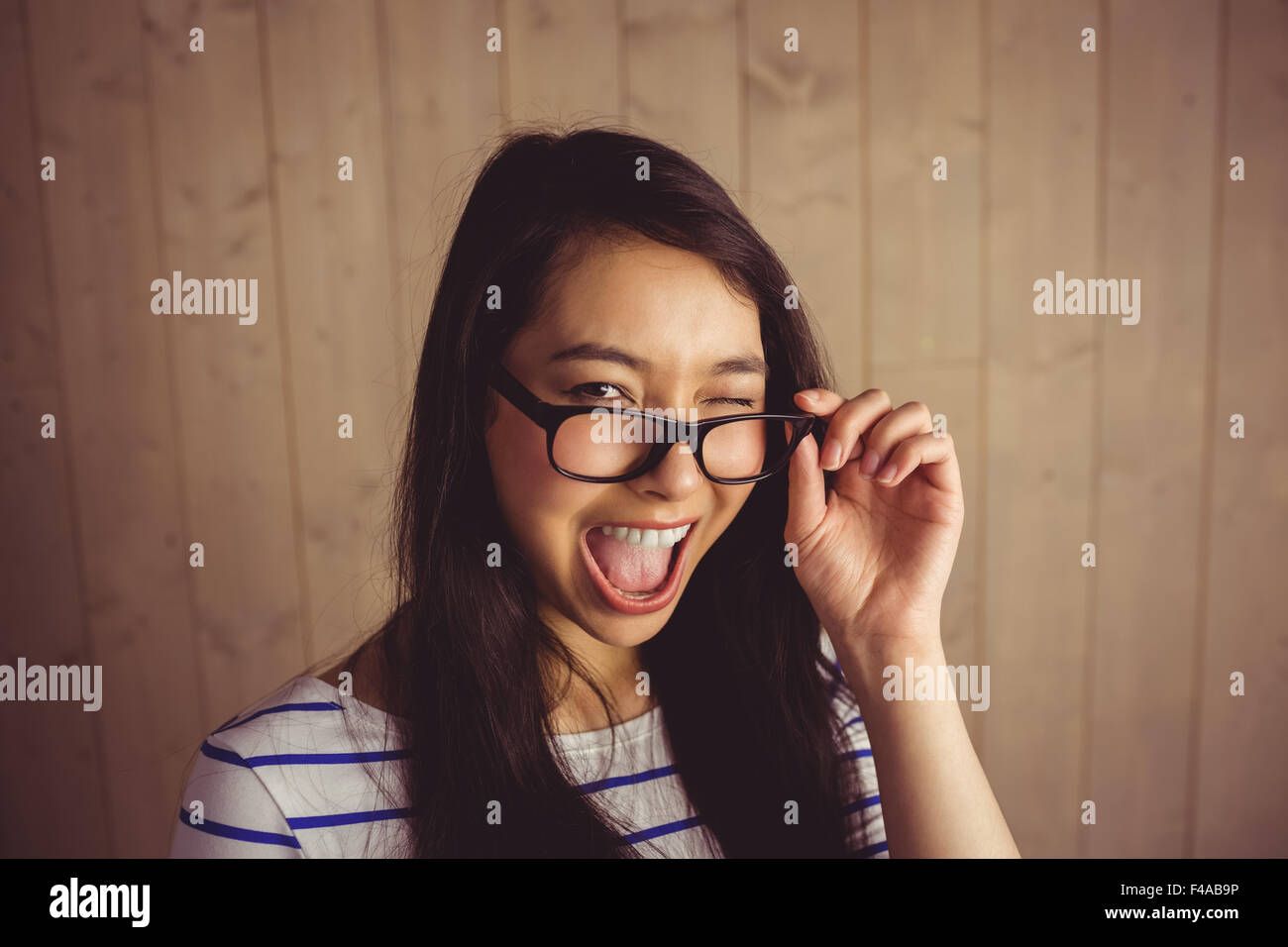 Winking hi-res stock photography and images - Alamy