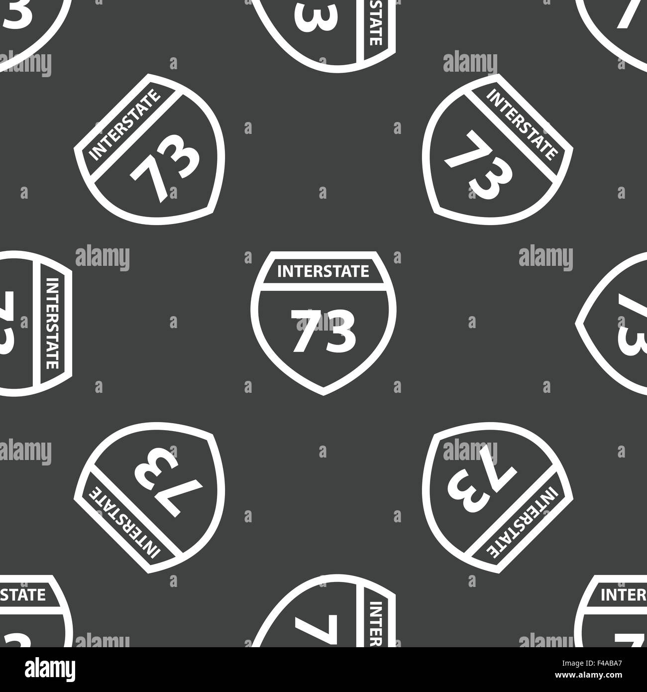 Sign Interstate 73 pattern Stock Photo - Alamy