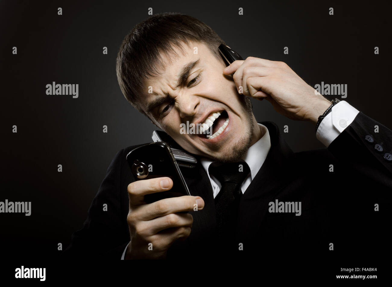 Businessman scream hi-res stock photography and images - Alamy