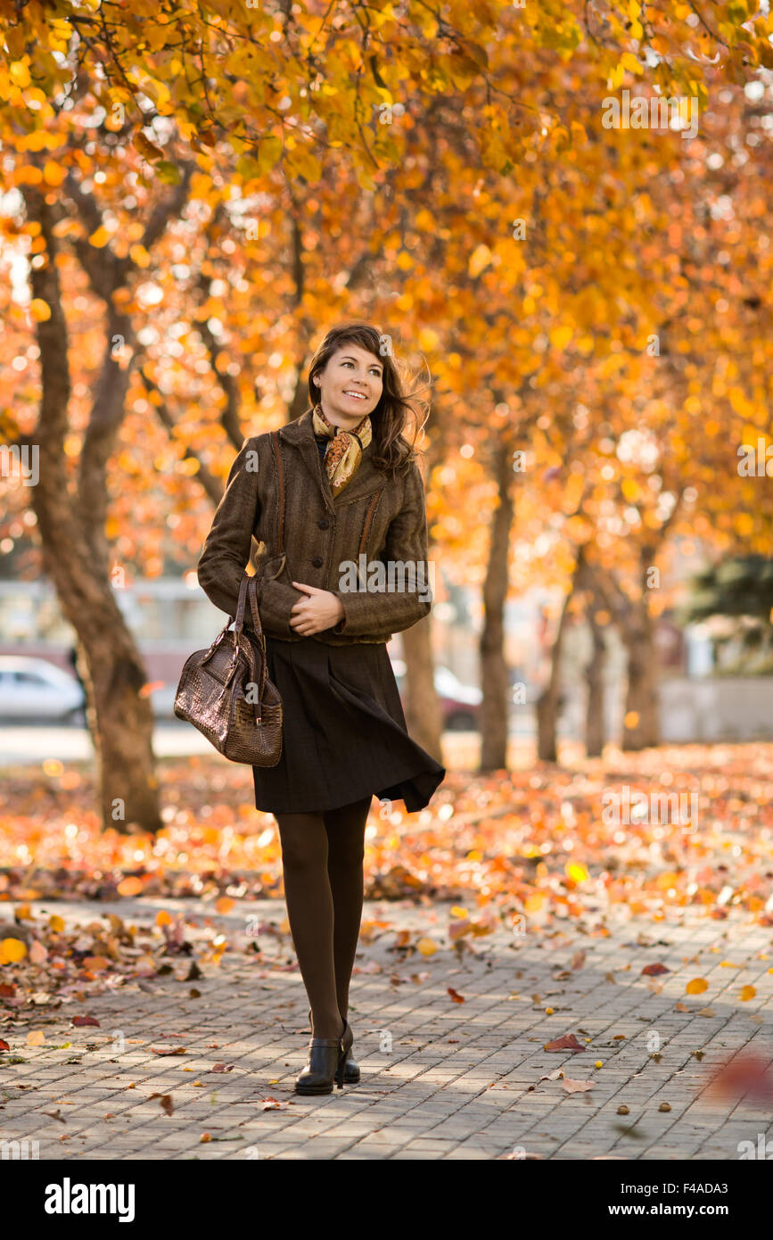 Beautiful woman girl go hi-res stock photography and images - Alamy