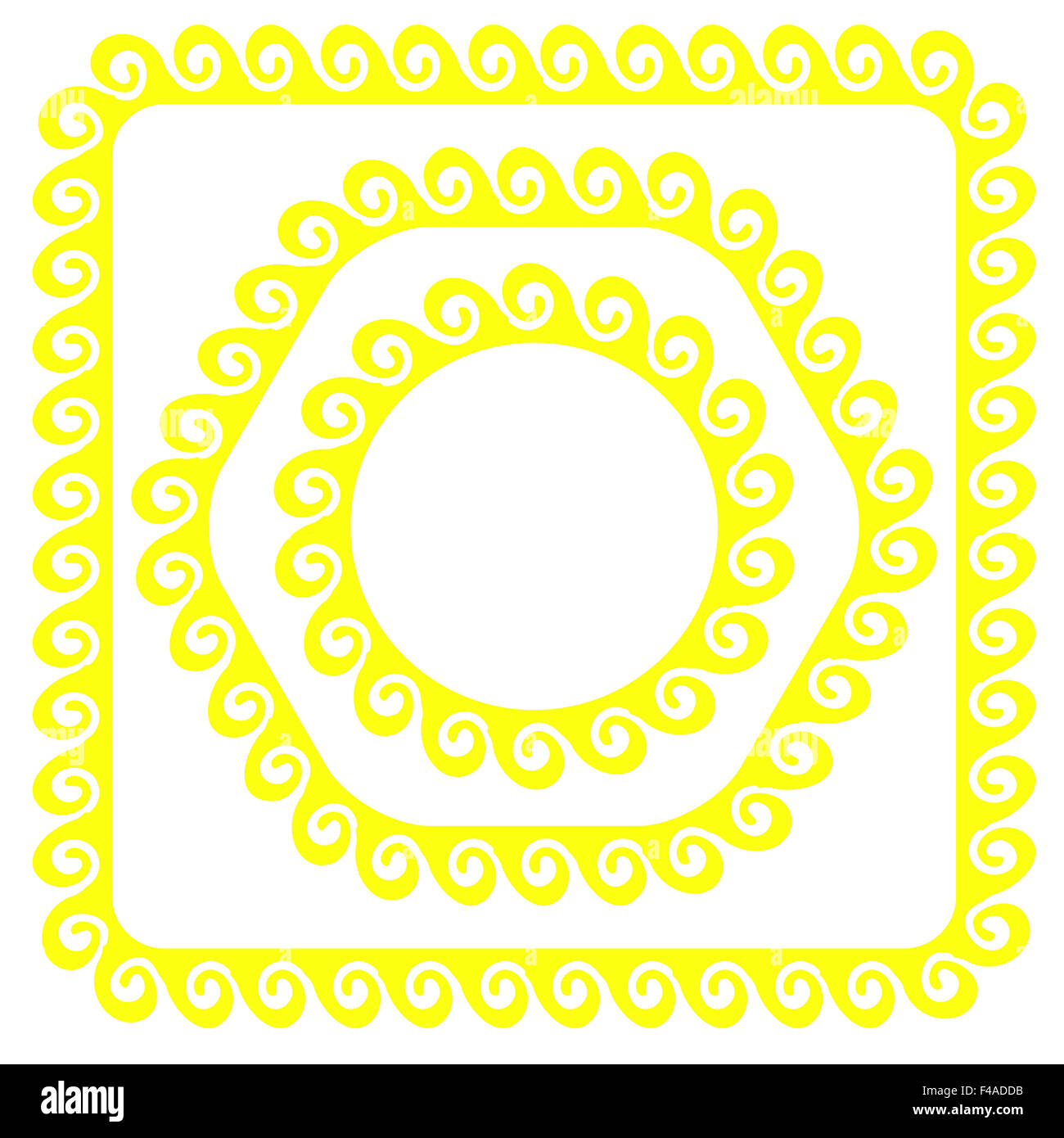 Yellow frames Cut Out Stock Images & Pictures - Alamy