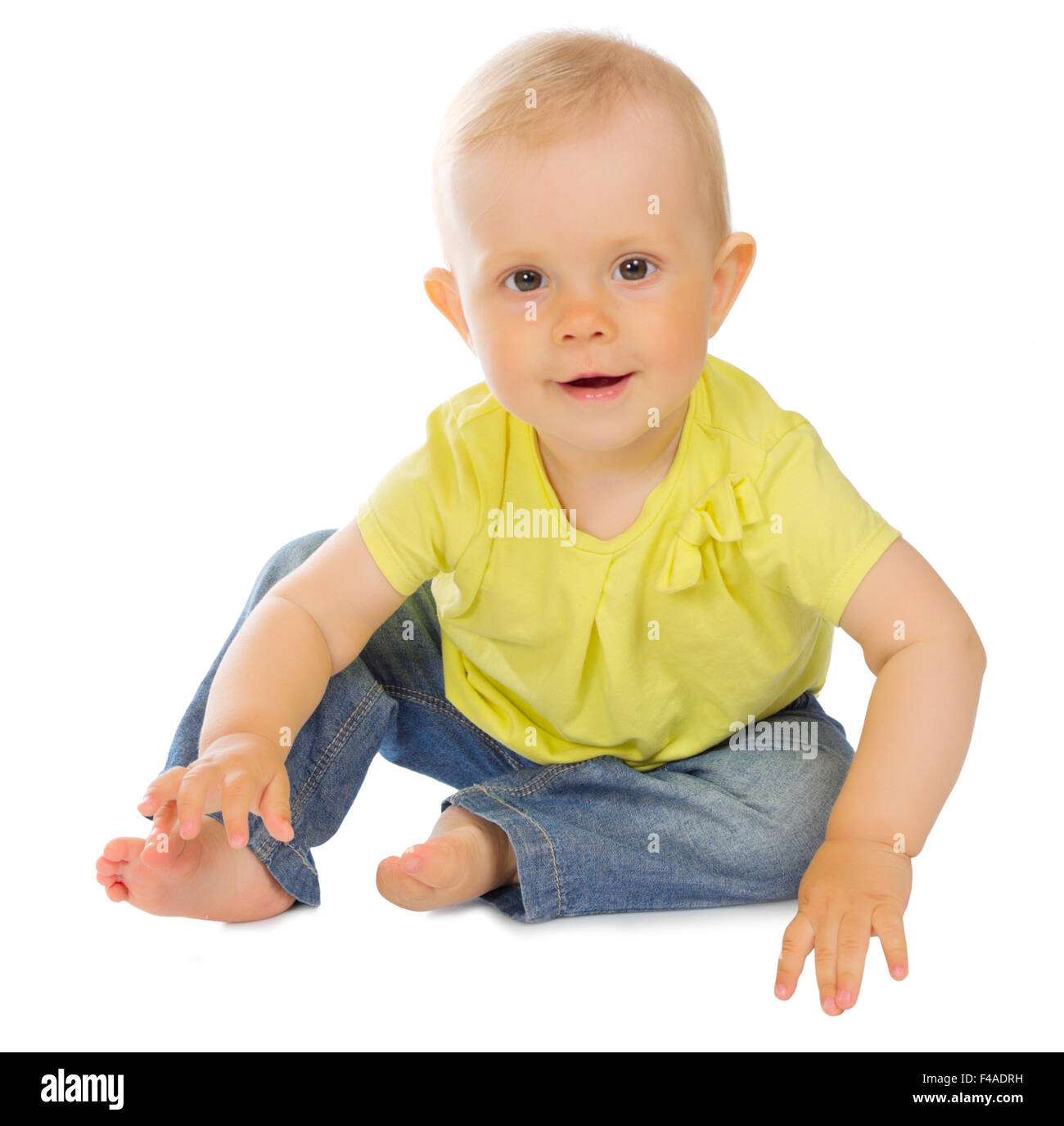Little baby isolated on white Stock Photo - Alamy