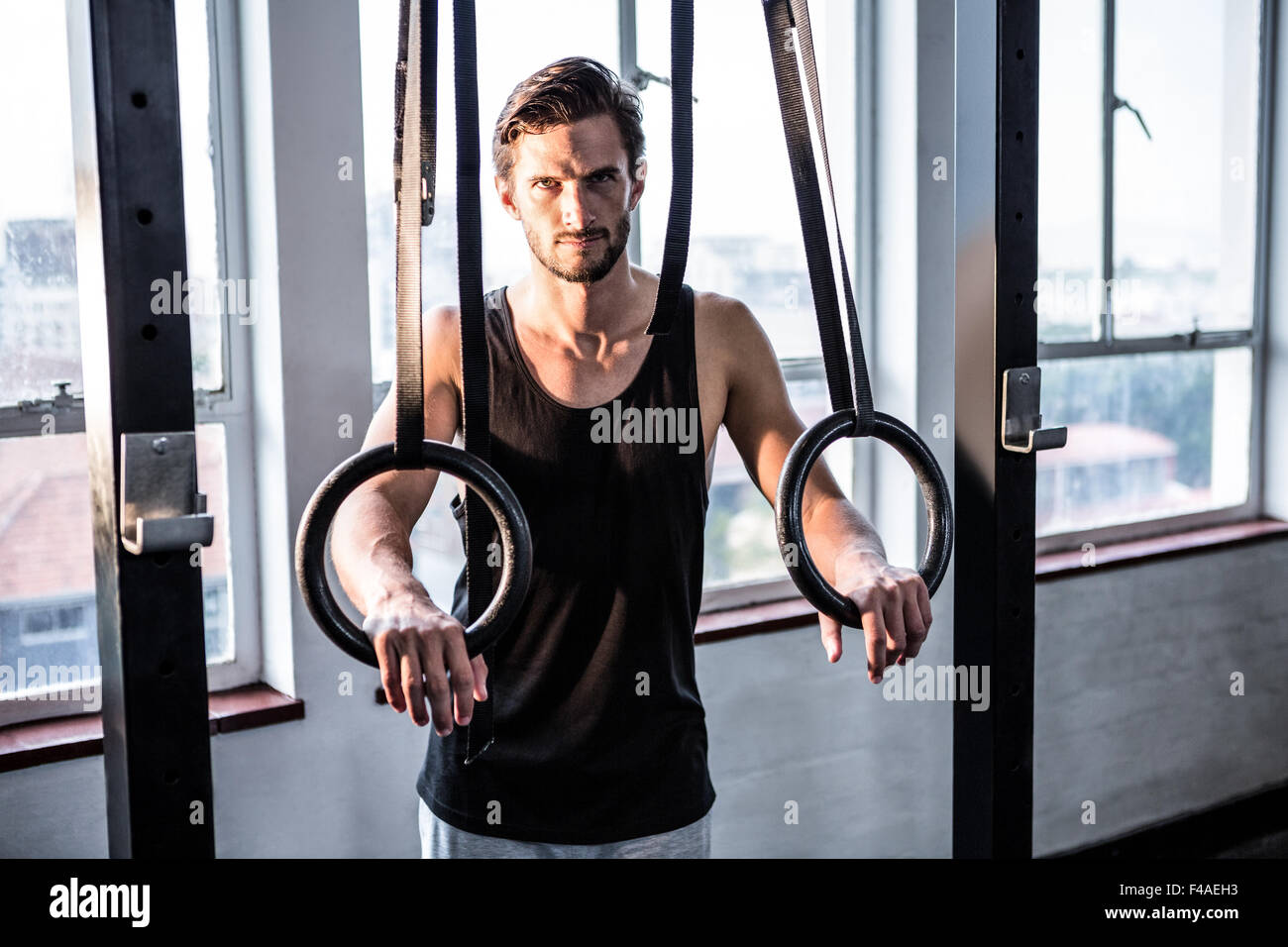 Gymnastics rings hi-res stock photography and images - Alamy