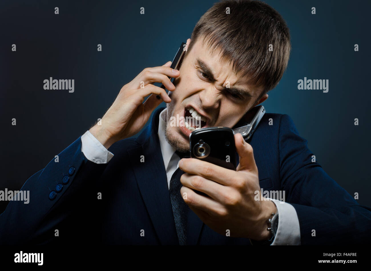 Businessman scream hi-res stock photography and images - Alamy