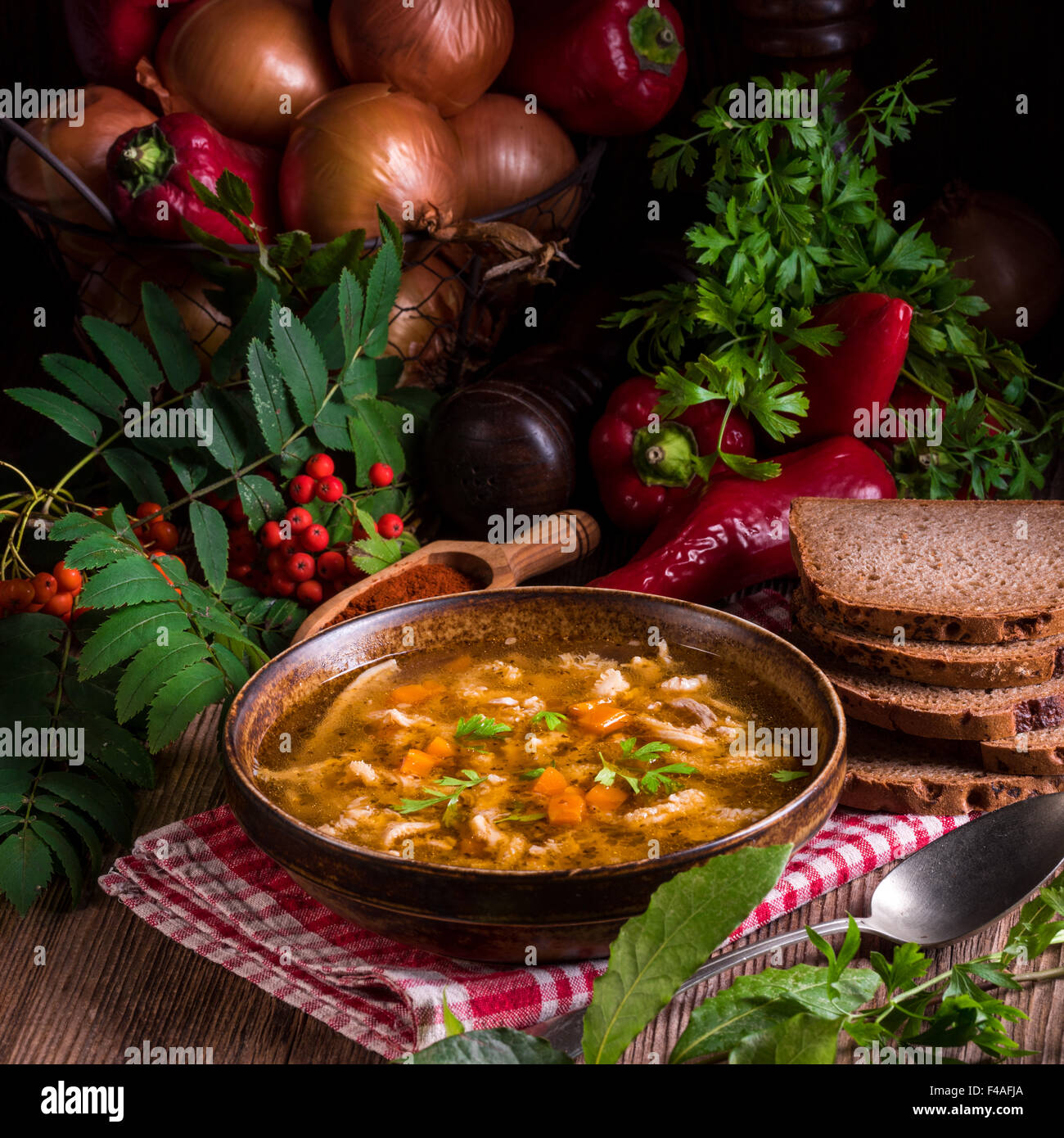 polish beef tripe soup Stock Photo - Alamy