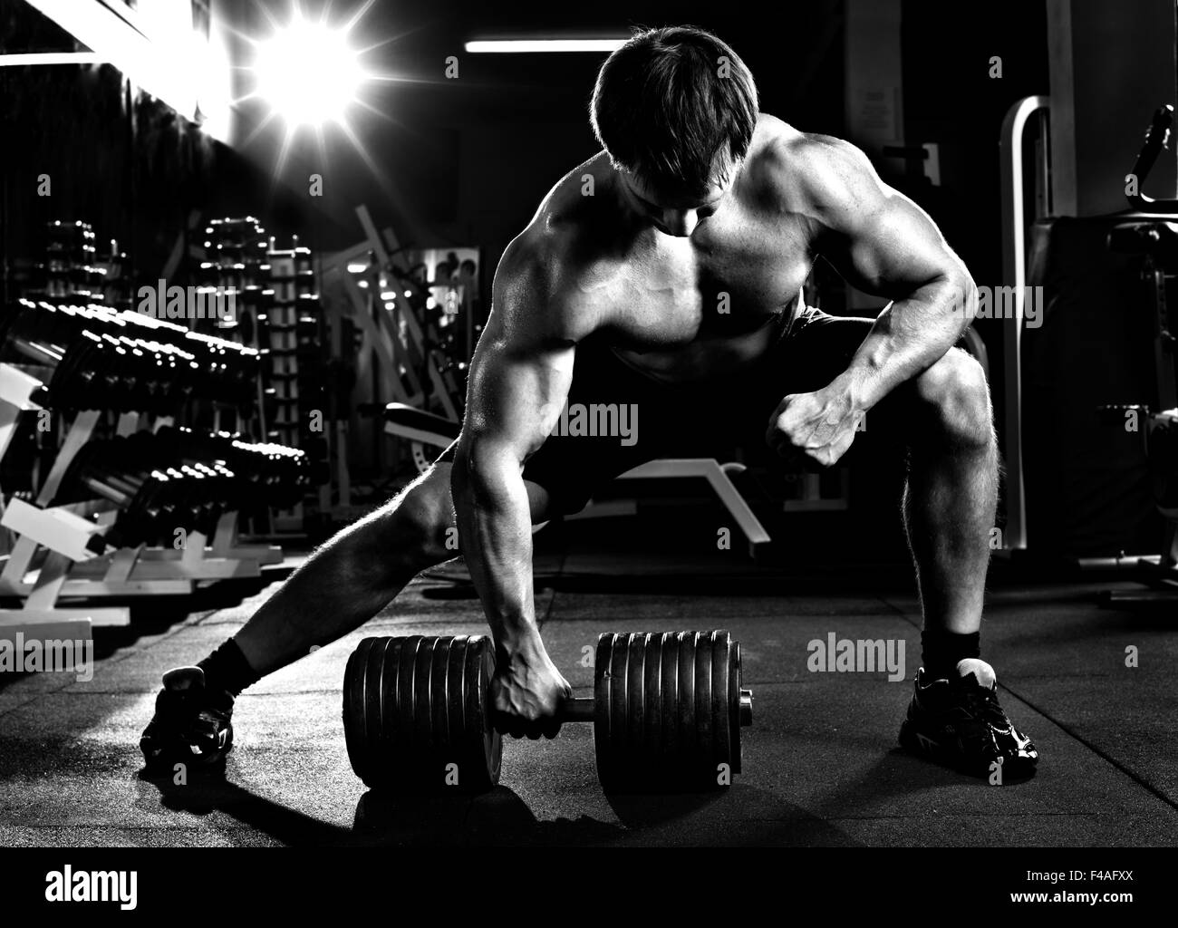 Bodybuilder Black and White Stock Photos & Images - Alamy