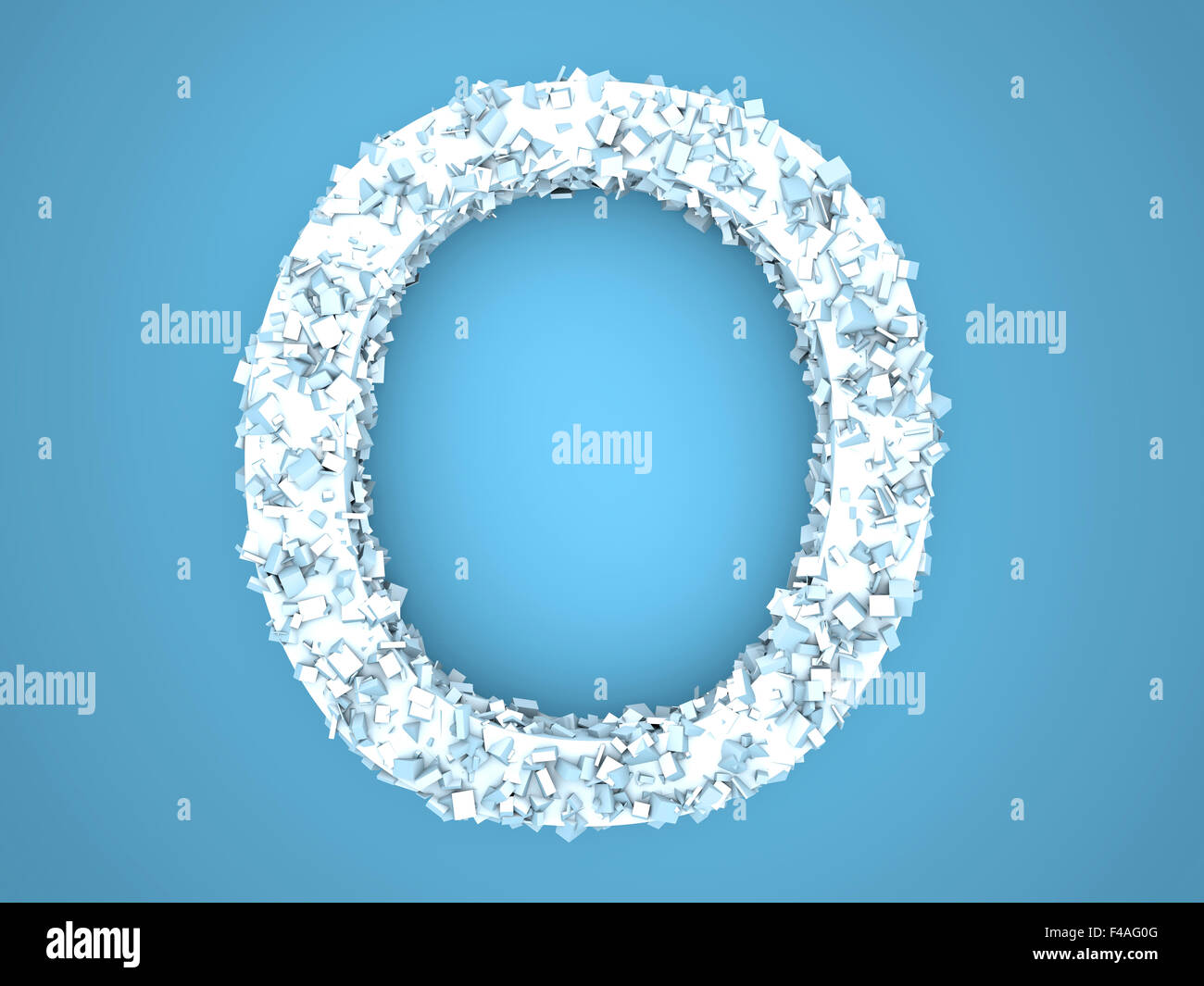 Frozen Letter - O Stock Photo - Alamy
