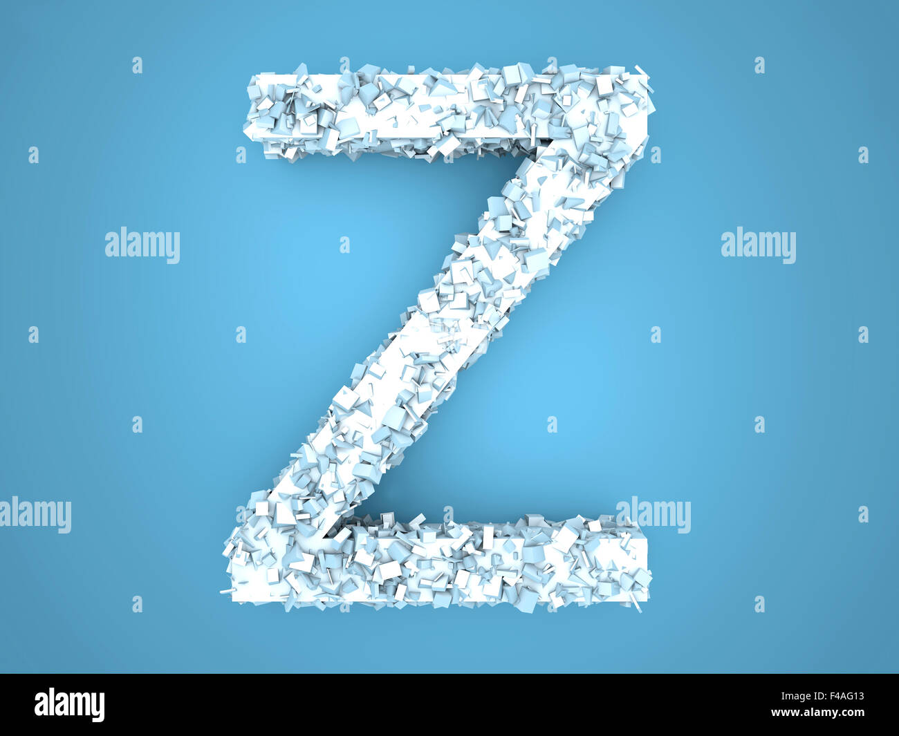Frozen Letter - Z Stock Photo - Alamy